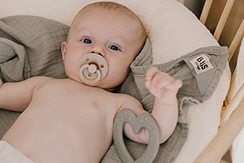 Bibs Cuddle Cloth | 2-Pack of 100% Organic Cloths | Perfect Nursing & Changing Mat Cover | Soft & Absorbent | Made in Denmark | Measures 27" x 27" (Ivory)