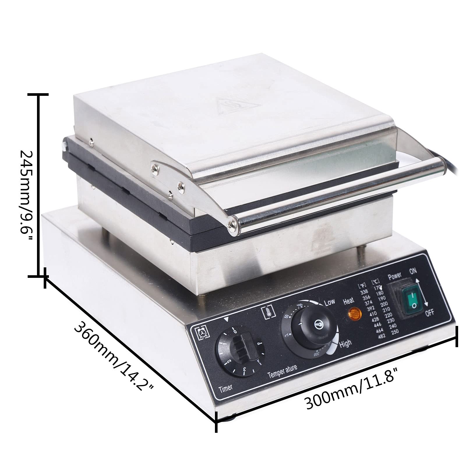 110V Waffle Maker,6 Molds Mini Waffle Maker Machine,Electric Non-Stick Waffle Baker,0~5 Min & 50-300°C Donut Dessert Maker for Kids (Waffle Maker)