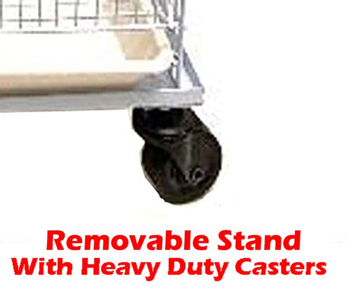 55" Extra Large 5 Levels 3/8-Inch Tight Spacing Ferret Chinchilla Sugar Glider Rats Mice Wire Cage for Small Animal