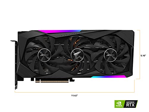 GIGABYTE AORUS GeForce RTX 3070 Master 8G Graphics Card, 3X WINDFORCE Fans, 8GB 256-bit GDDR6, GV-N3070AORUS M-8GD REV2.0 Video Card