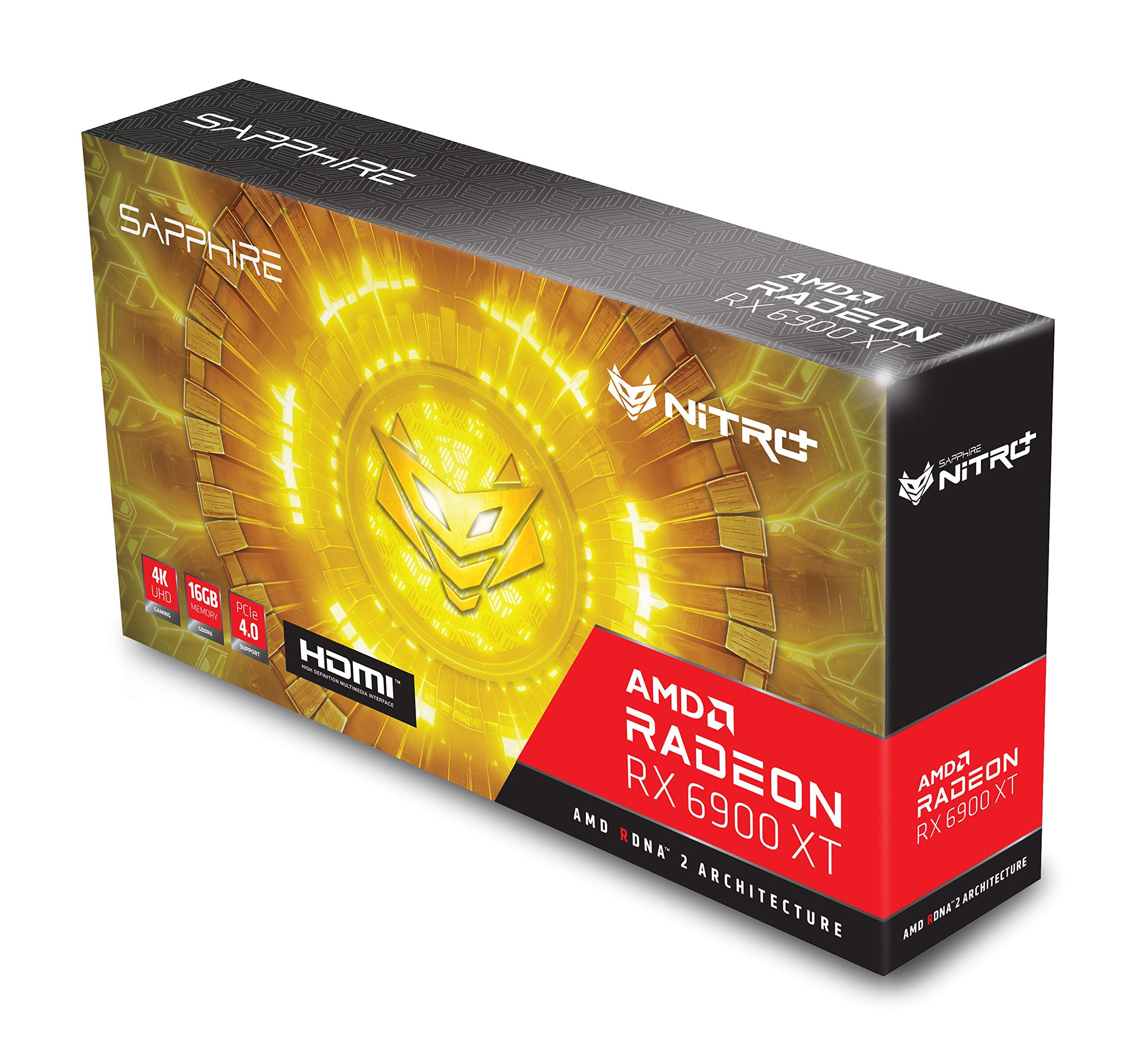 Sapphire Technology 11308-01-20G Nitro+ AMD Radeon RX 6900 XT PCIe 4.0 Gaming Graphics Card with 16GB GDDR6 (Renewed)