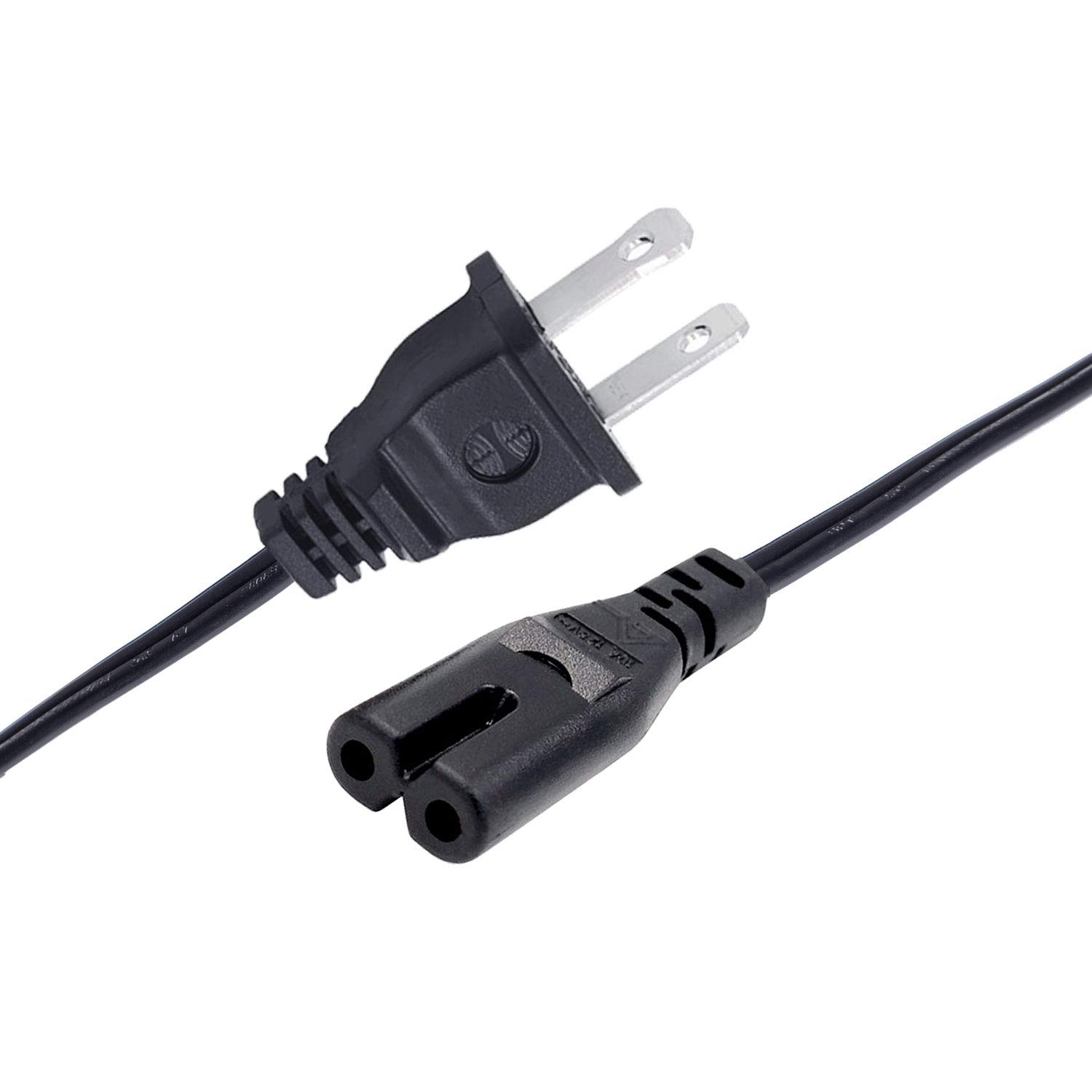 8ft 2 Prong Power Cord Replacement for Sony PlayStation 2 PS2 Slim Power Cord AC Cable