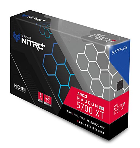 Sapphire Technology 11293-03-40G Radeon NITRO+ RX 5700 XT 8GB GDDR6 Dual HDMI Dual DP OC (UEFI) PCIe 4.0 Graphics Card (Renewed)