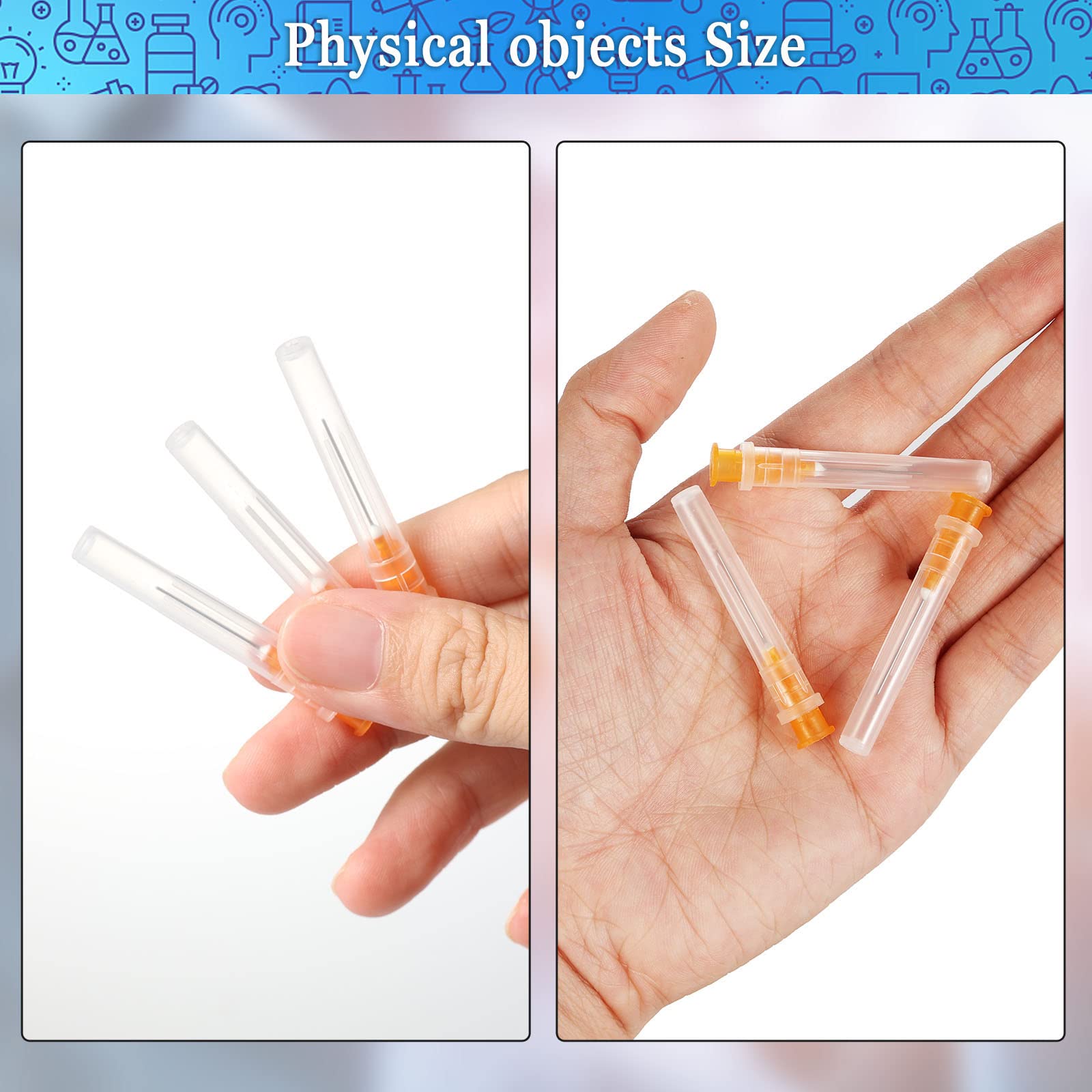 100 PCS Luer Lock Precision Dispensing Tools,Suitable for Refilling Liquidused in Industry, Scientific Research, Laboratory, Plant Cultivation (Size:25Ga 1in/25mm)