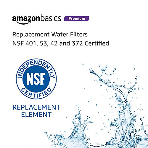 Amazon Basics Replacement GE FQSVF Drinking Water System Filter, 2-Pack, Premium Filtration