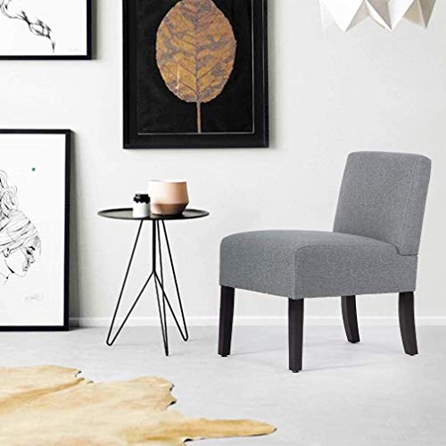 Dining Chairs Dining Room Chairs Kitchen Chairs Modern Design Fabric Armless Contemporary Accent Modern Dining Chairs with Solid Wood Legs
