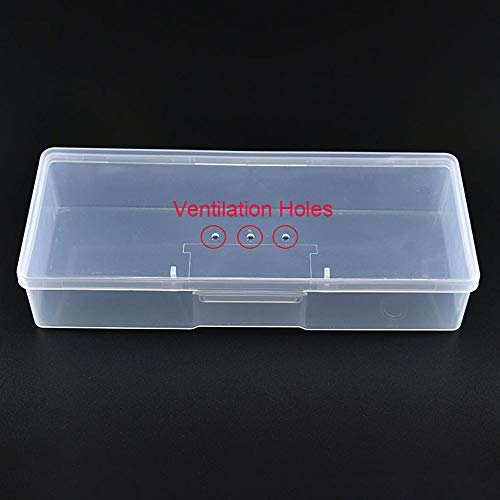 Airgoesin 3 Makeup Cosmetic Travel Organizer Storage Container Case Pencil Box for Stationery Brushes Pills Supplements Portable 7.3 in x 2.8 in x 1.4 in