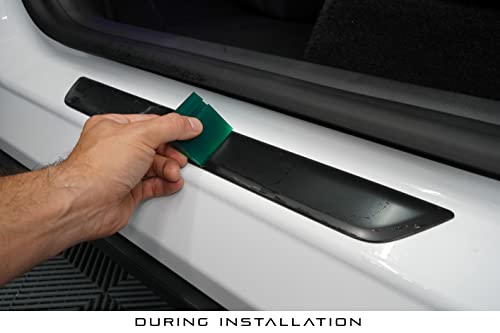 Crystal Shield DIY Door Sill Plate Protector Film Kit for Tesla Model 3 and Model Y 2017-2023 Matte 8 mil Self Healing Paint Protection Film