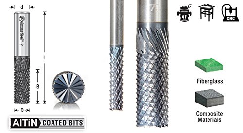 Amana Tool - 48050-B High Performance Solid Carbide Fiberglass & Composite Cutting 1/8 D