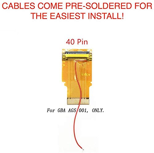 40 PIN Ribbon Cable Frontlight Frontlit Adapter for Nintendo Game Boy Advance GBA AGS 001 (NOT for GBA AGS 101)