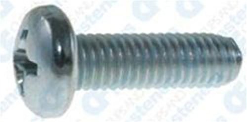 50 M6-1.0 X 30mm Phillips Pan Head Metric Machine Screw