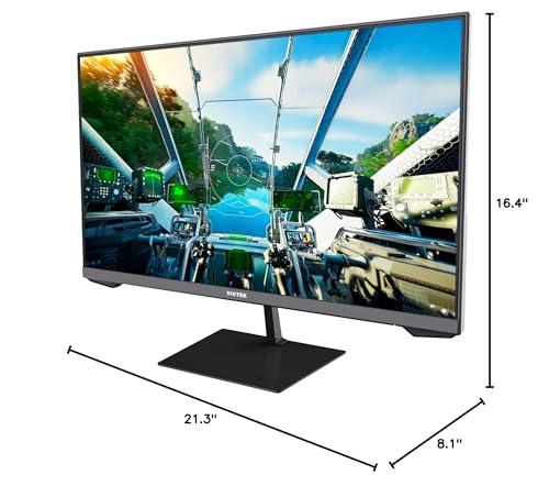 Viotek GFV24CB2 24-Inch Gaming Monitor | 180Hz FHD 1920x1080p | 4000:1 Contrast 98% sRGB | Super Thin Build w/Competition-Ready Adaptive Sync | GSYNC & FreeSync-Compatible | DP HDMI