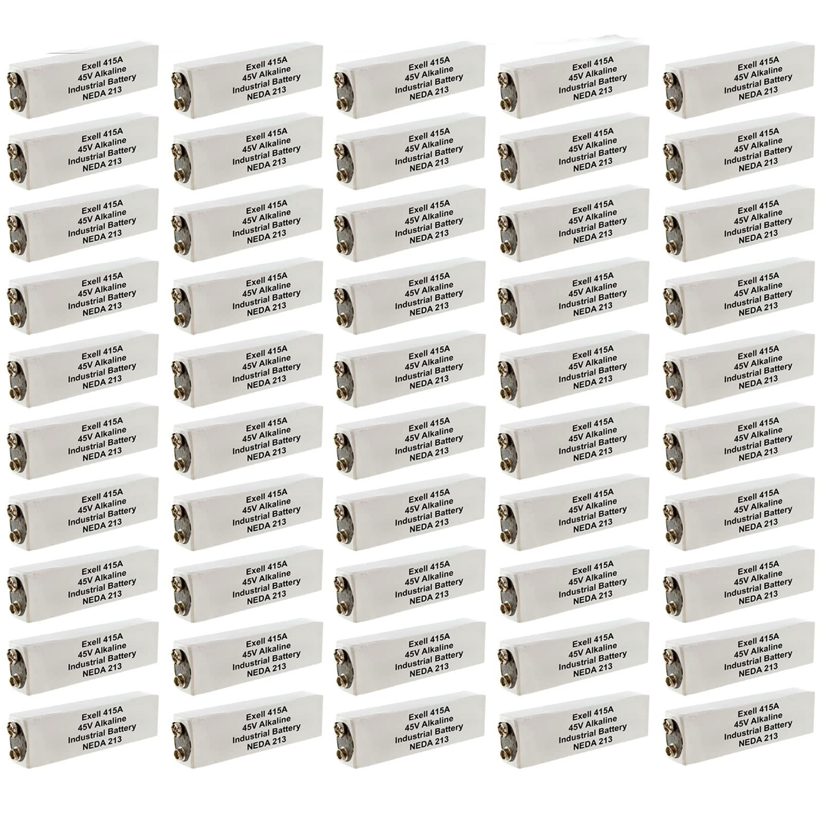 50pc Exell 415A Alkaline 45V Battery NEDA 213, 30F20, BLR102