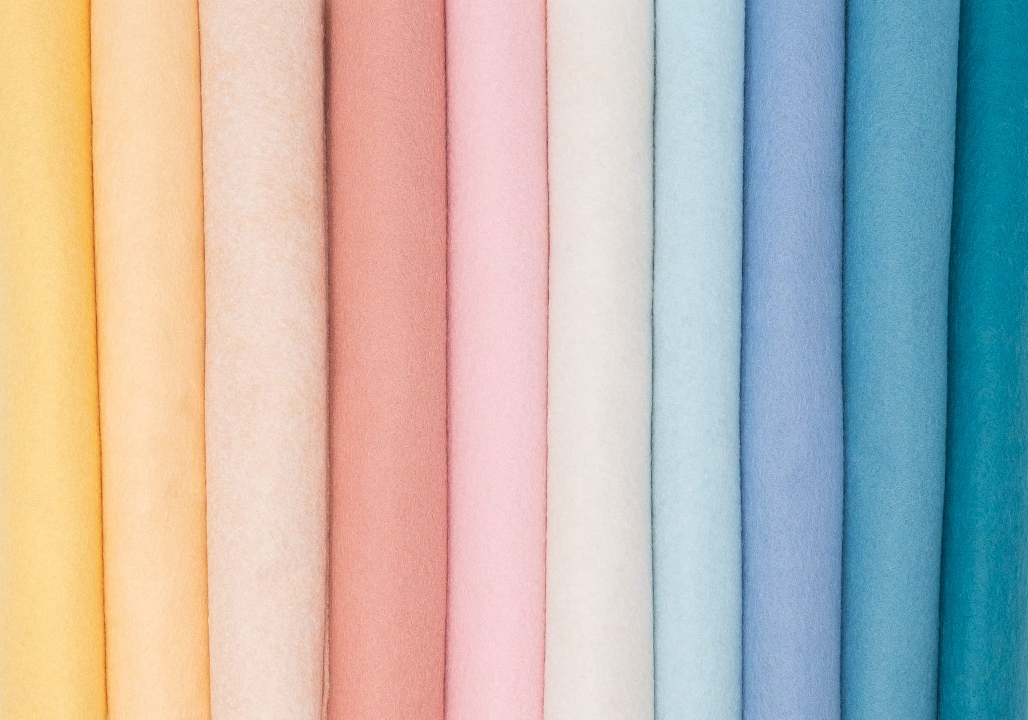 10-9X12 inch Spring Vacation Collection Merino Wool Blend Felt OTR Felt Made in USA