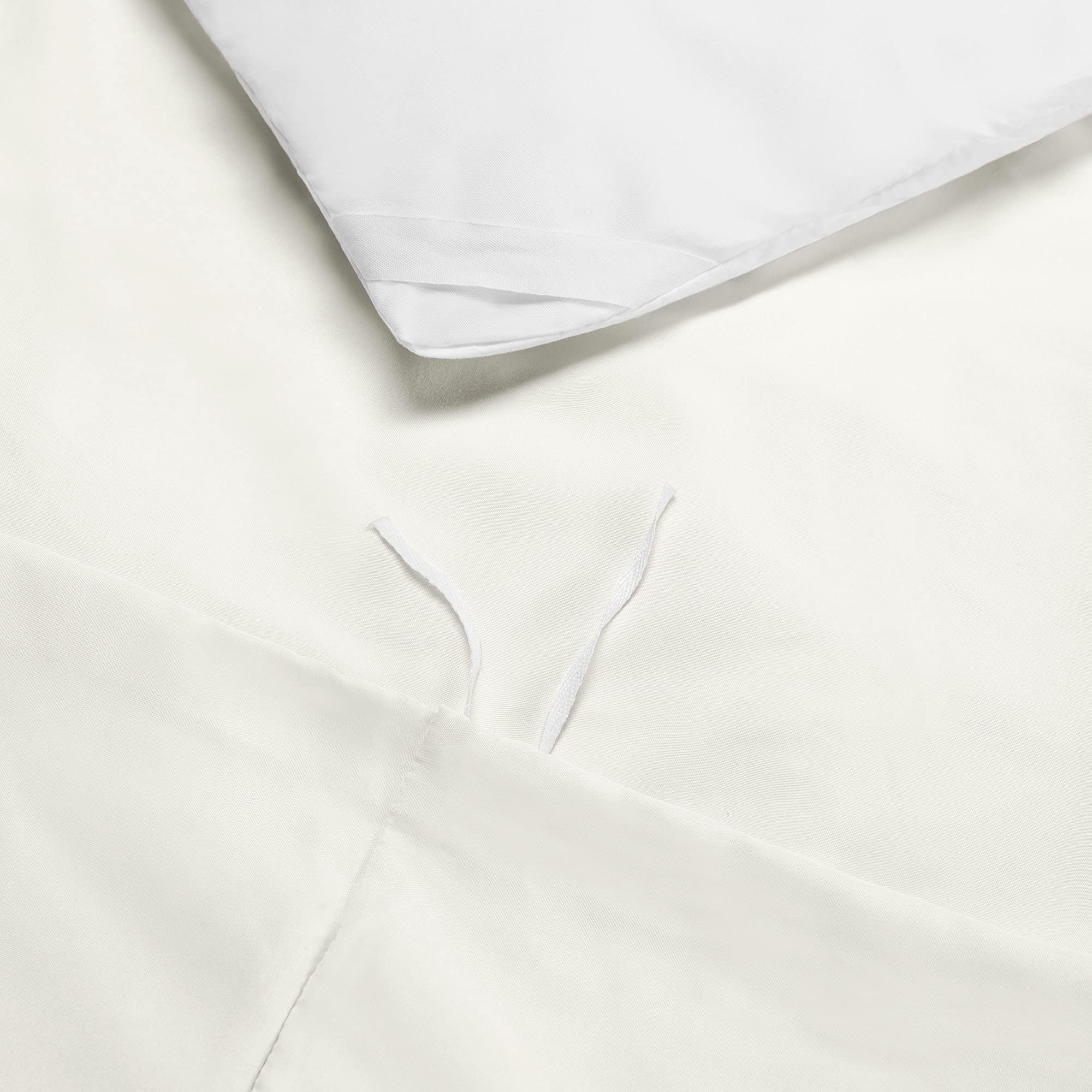 1000 Thread Count Off White Oversized King Size Duvet Cover Set, 3 Piece Double Brushed Cotton Duvet Cover with Button Closure, 1 Oversized King Duvet Cover (98 x 120) inches and 2 Pillow Shams
