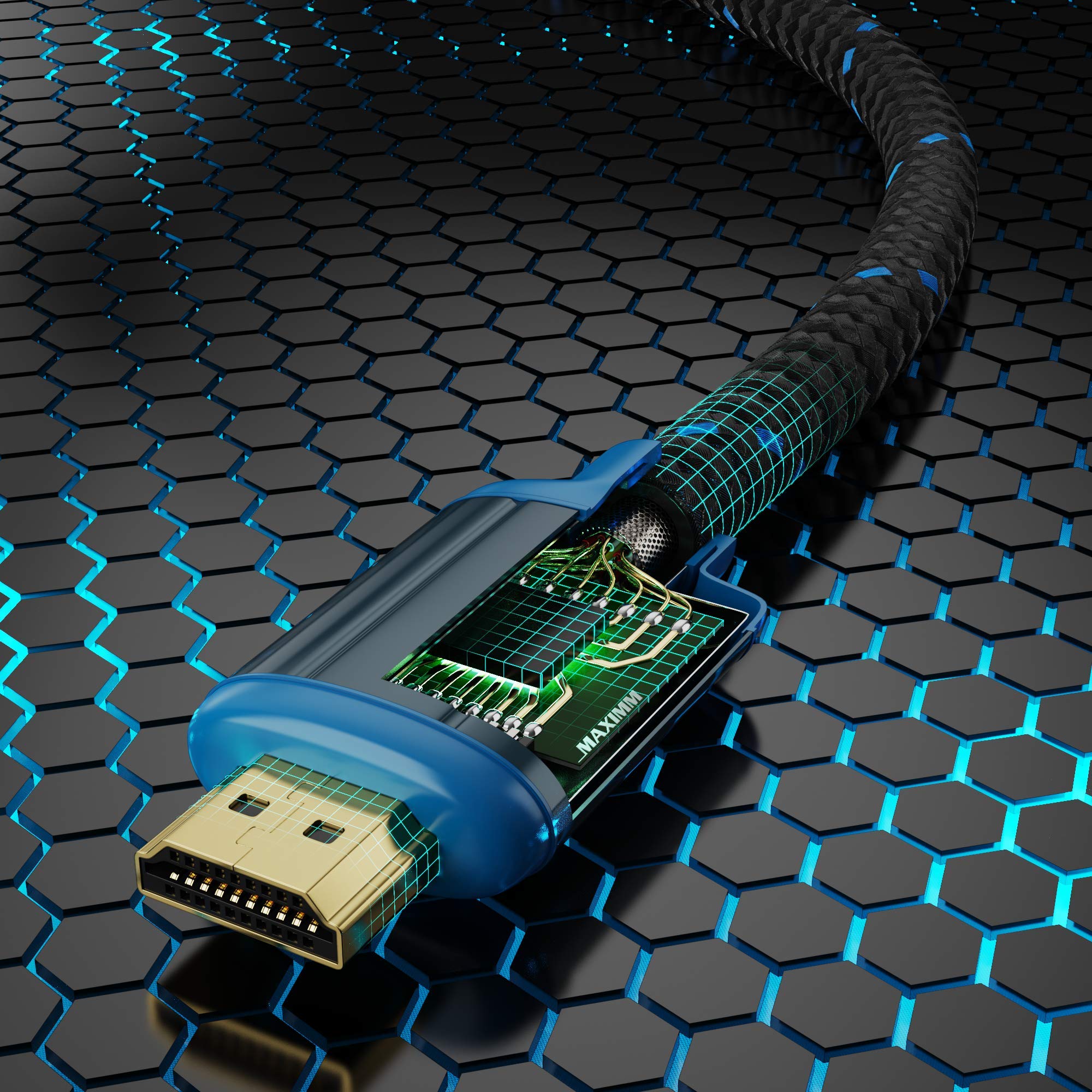 HDMI Extension Cable Male to Female (8 Feet), 8K & 10K Ultra HD, High-Speed, HDCP, ARC, 3D, 1080p to 2160p Video, 50Gbps Bandwidth