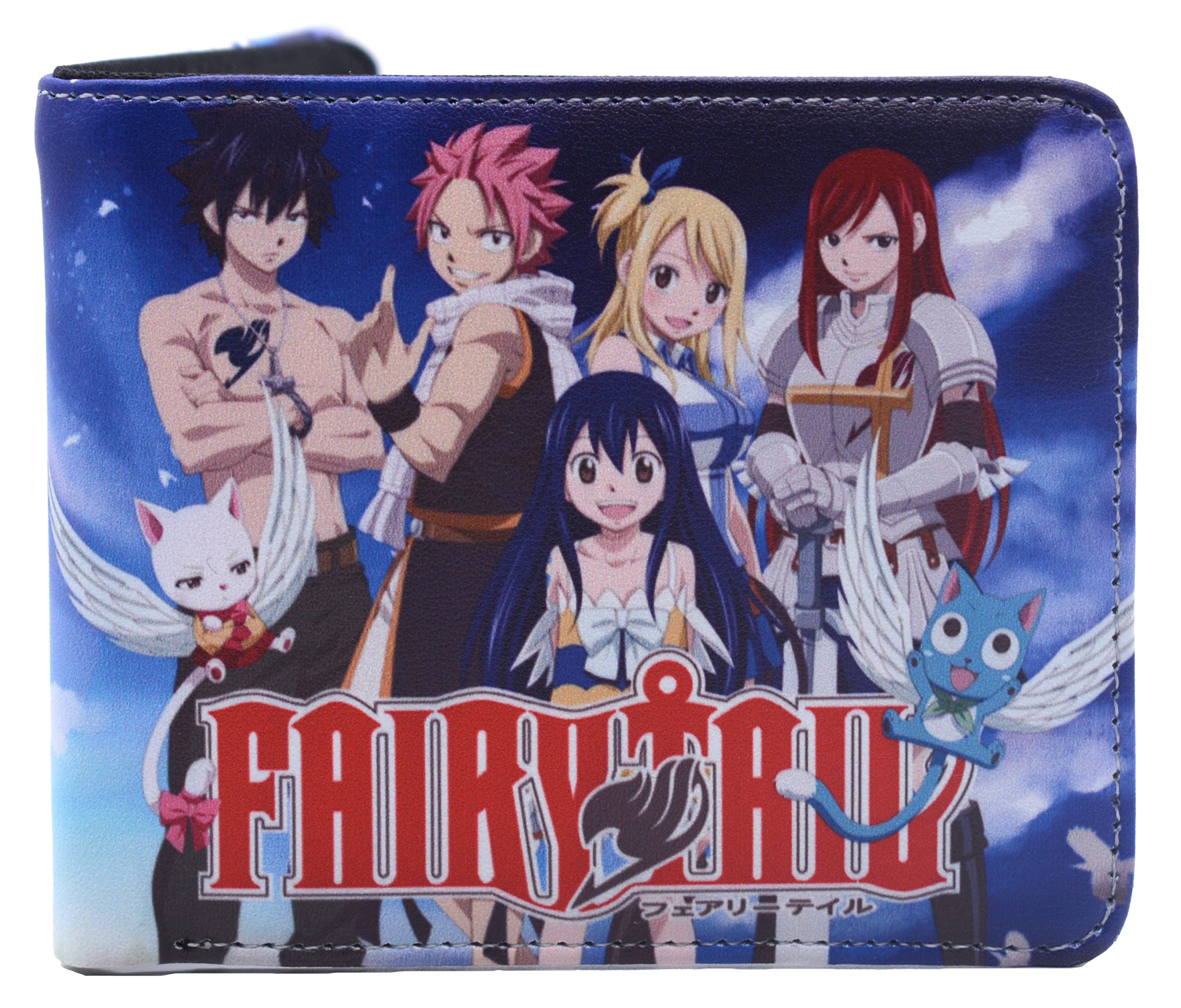 Amatensu Anime Characters Lucy Heartfilia wallet Etherious Natsu Dragneel wallet Gray Fullbuster wallet Erza Scarlet wallet E
