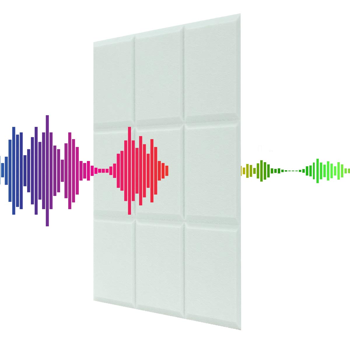 12 Pack Acoustic Panels Sound Proof Padding, 12"X12"X0.4" Beveled Edge Acoustic Absorption Panel for Acoustic Treatment and Wall Decoration, Mushroom Design (White)