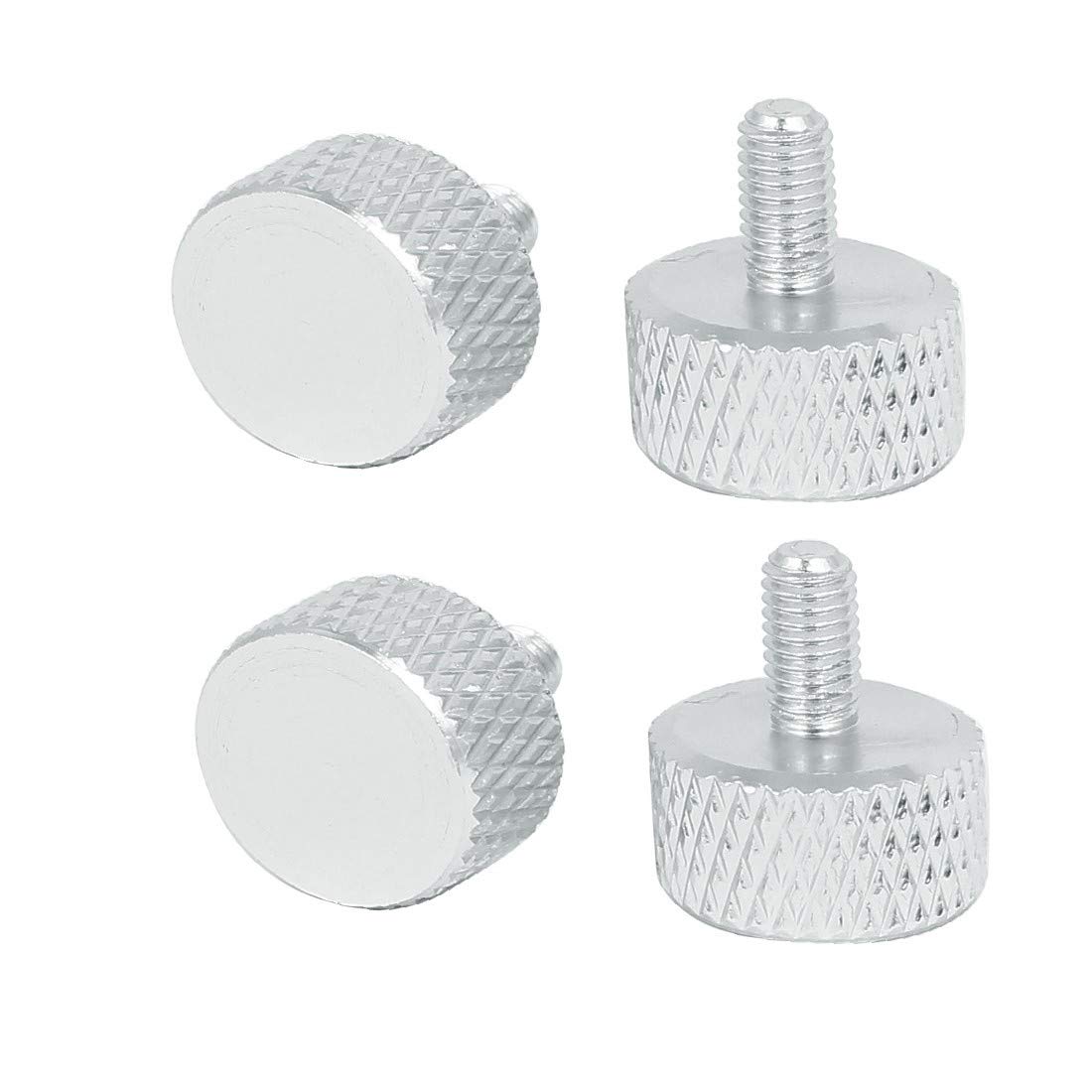 New Lon0167 Computer PC Featured Graphics Card Knurled reliable efficacy Thumb Screws Silver Tone M3x6mm 4pcs(id:34a bd 0e 520)