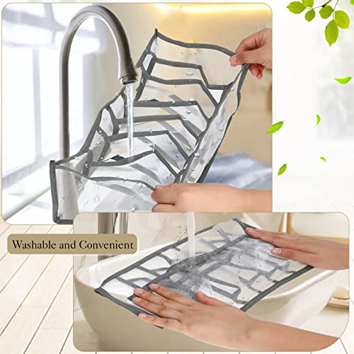 30 Pcs Wardrobe Clothes Organizer Clothing Drawer Organizer Foldable Mesh Closet Dividers Storage for Jeans, Trousers, T Shirts and Skirts (7 Grid)