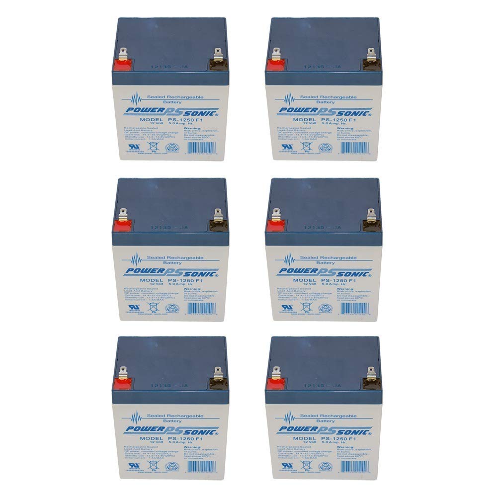 12V 5AH Battery Replacement for Philips C-3 Patient Monitor - 6 Pack