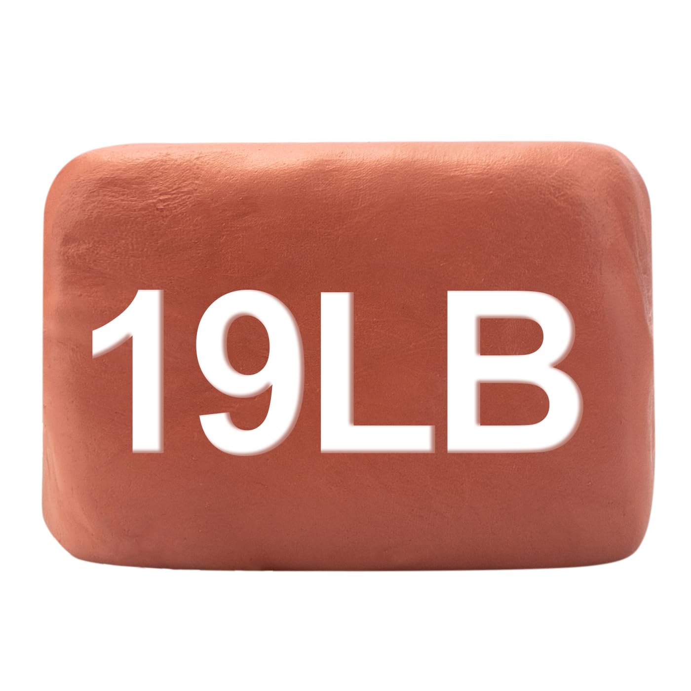 19 lbs Natural Air-Dry Clay, Air-Hardening Modeling Clay, Pottery Clay, Baking Clay, Self Hardening Pottery Clay, All-Purpose Modeling Clay, Red
