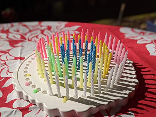 Birthday Candle Board, Birthday Candle Holder, Celebration Board - A Clean and Germ-Free Way to Celebrate with Birthday Candles, Red Orange