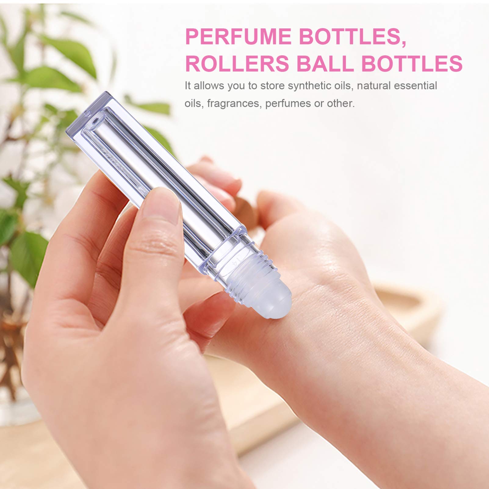 Beaupretty 10pcs Lip Gloss Tubes Empty Lip Gloss Containers Plastic Clear Mini Refillable Lip Balm Eyeliner Mascara Bottles Reusable Lipstick Wand Transparent