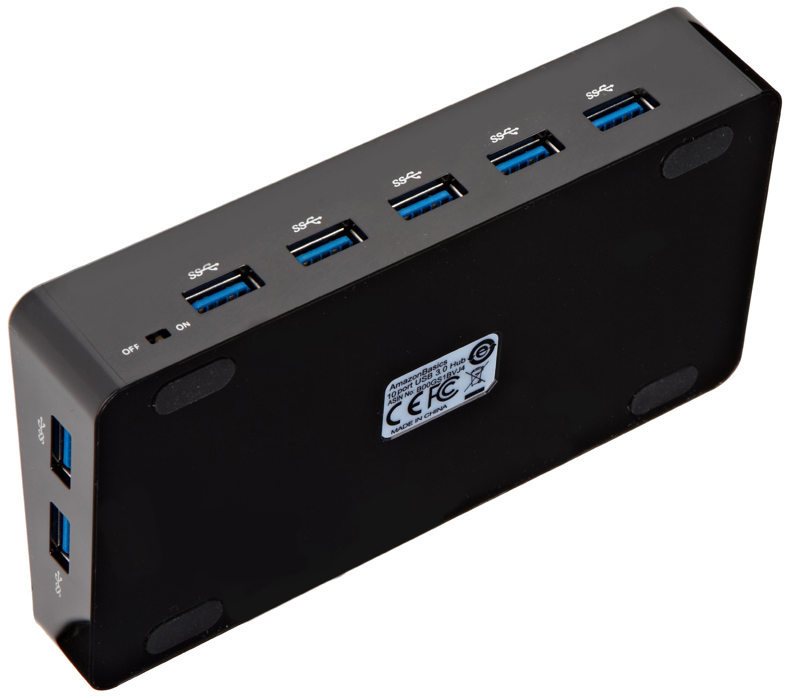 AmazonBasics 10-Port USB 3.0 Hub