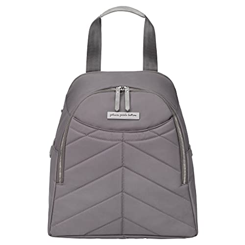 Petunia Pickle Bottom Inter-Mix Slope Backpack - Machine-Washable Diaper Bag - Ultimate His & Hers Backpack - Spacious & Versatile Bag - Compatible with Inter-Mix Systems - Charcoal Microfiber