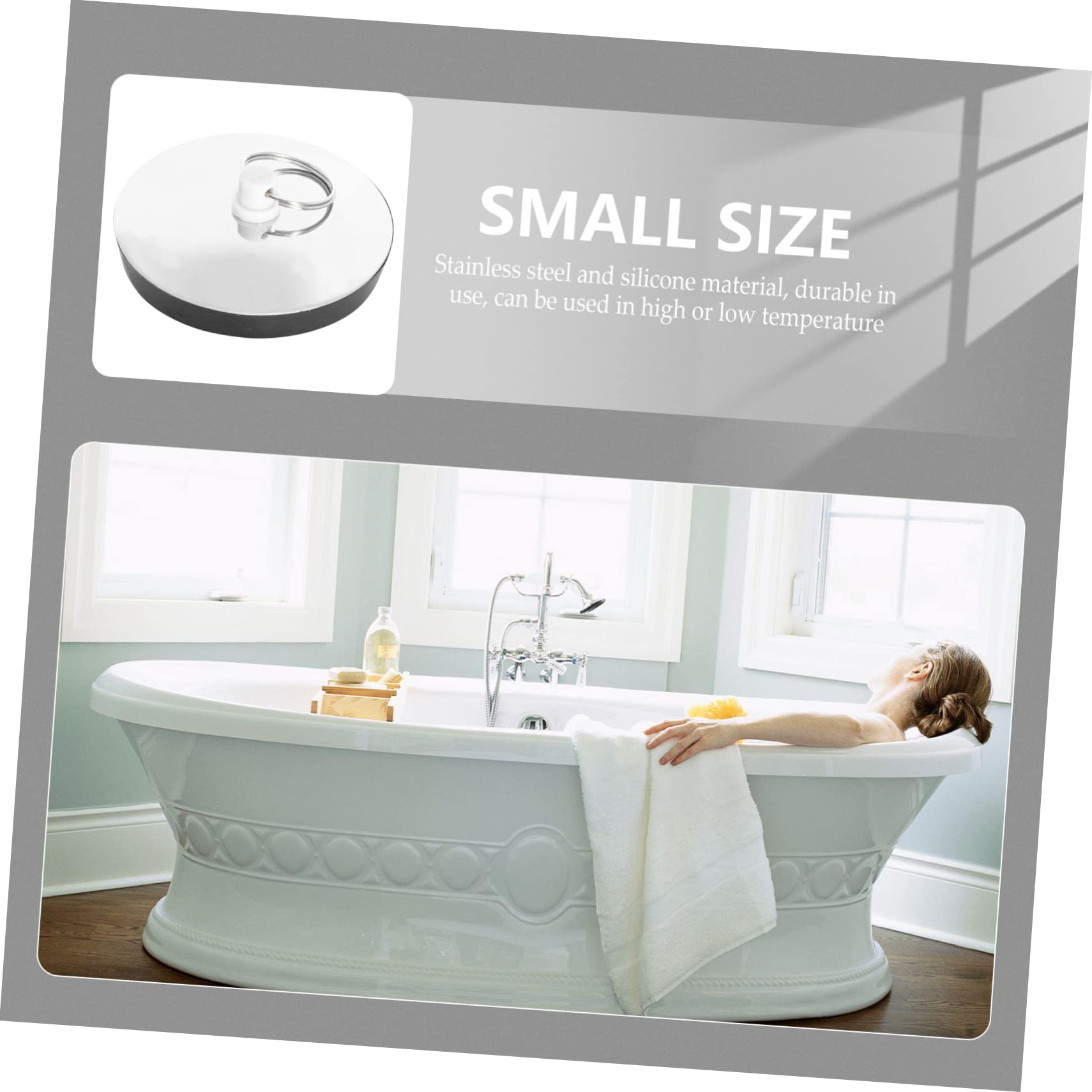 24 Pcs Sink Stopper Kitchen Sink Cover Sink Seal Plug Bathtub Stopper Water Sink Plug Hotel Bathtub Clog Tool Bathroom Clog Accessories Water Stopper Drain Bath Plug Bath Tub Plug