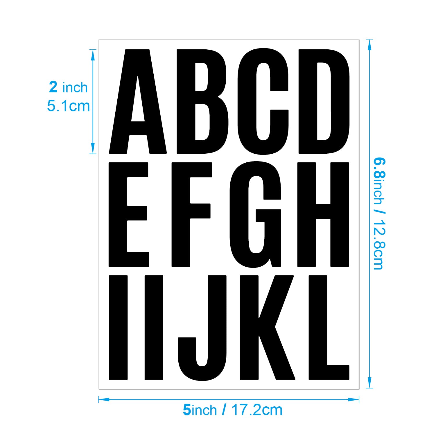 12 Sheets 1500 Pcs 1 inch Black Style Alphabet Sticker Self Adhesive Letter, Number Vinyl Stickers, Mailbox Numbers Labels DIY Crafts Art Making, Decals for Sign,Notebook, Classroom Decor, Door…