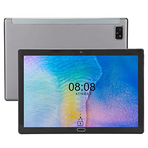 10.1 Inch Android Tablet, 4GB ROM 64GB RAM(128GB Expandable Storage), 5GWIFI 4G Calling Multi Languauge Tablets with IPS HD Screen, 6000mah Battery, 5 Point Touch, Dual Card Dual Standby(US)