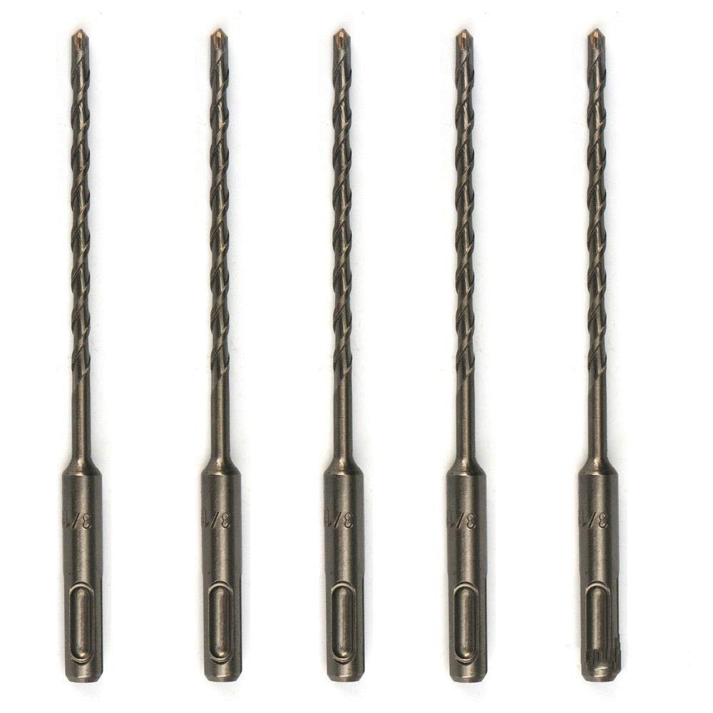5PCS, 3/16"x6", SDS Plus Hammer Drill Bits