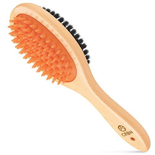 crbn Short Hair Dog Brush - Pet Brushing Comb for Short Hair Coats β Detangling and Shedding Coat Hair Remover