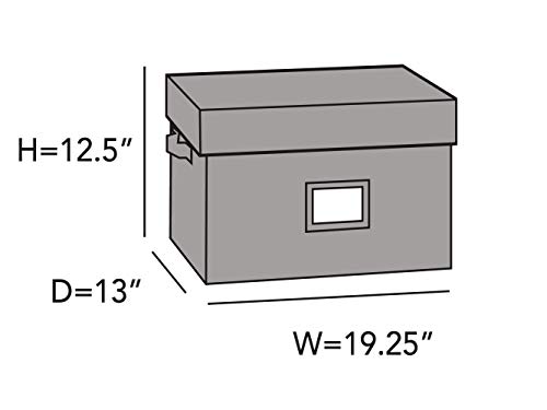 Covermates Keepsakes - Storage Box - Heavy Duty Polyester - Reinforced Handles - ID Window - Indoor Storage - Closet Storage-Red