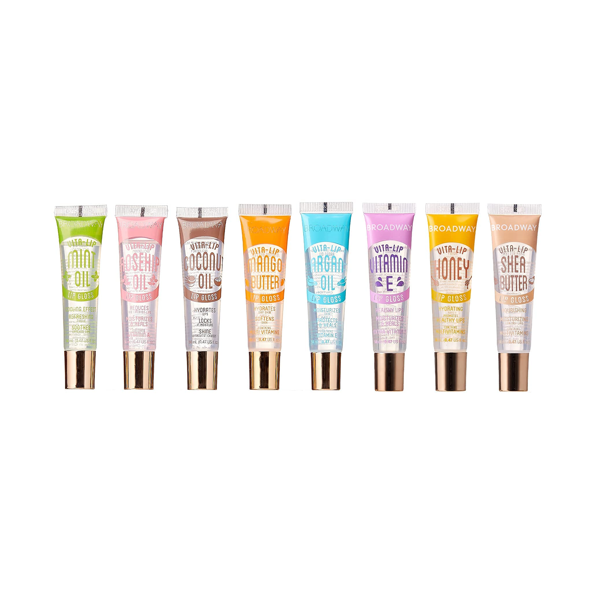 Broadway Vita-Lip Clear Lip Gloss 0.47oz/14ml (Shea Butter) 6 PACK