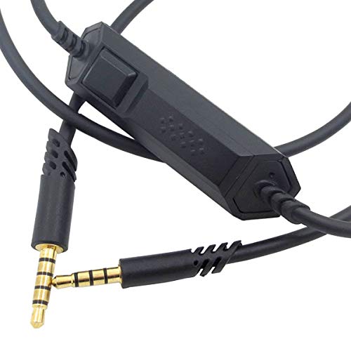 Alfzero Cable connectors A40 Inline Mute Cable for Astro A40 Headset A10 Gaming Headphone Replacement Cable