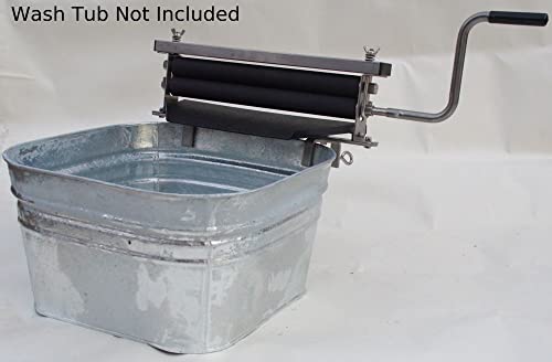18 Inch Solid Stainless Steel Industrial Hand Wringer, Wisemen, Car Detailers, Washing Services, Clothes - Made in USA