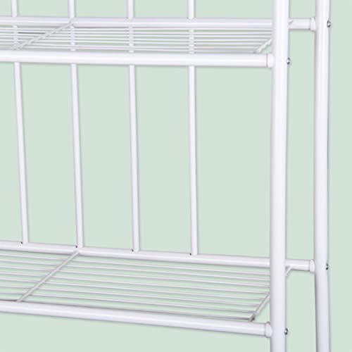 3-Shelf Bathroom Organizer Over The Toilet Storage, 3-Tier Over The Toilet Bathroom Shelf, Bathroom Space Saver Organizer Rack, Freestanding Above Toilet Stand for Bathroom, Restroom, Laundry