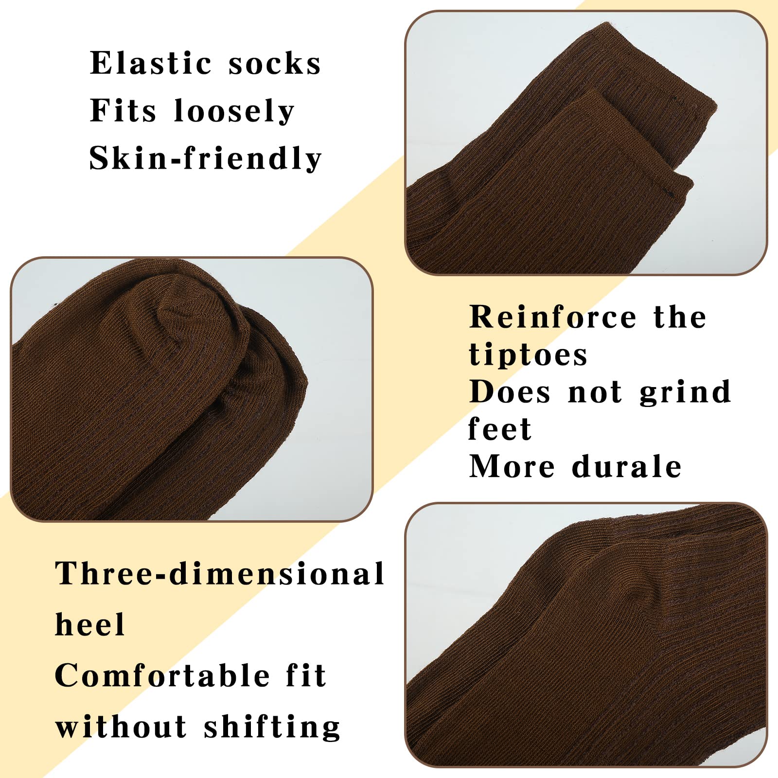12 Pair Crew Socks for Women Girl Comfortable Casual Soft Cotton Socks Solid Color Bear Cute Socks Stretch Long Above Ankle Women's Calf Socks