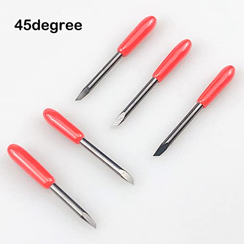15PCS Tungsten Steel Vinyl Cutter Knife Blades 30°/45°/60° Lettering Blade Cemented Carbide Blade for Mimaki CG-60 CG-130 Cutting Plotter (15 Blades:15x30)