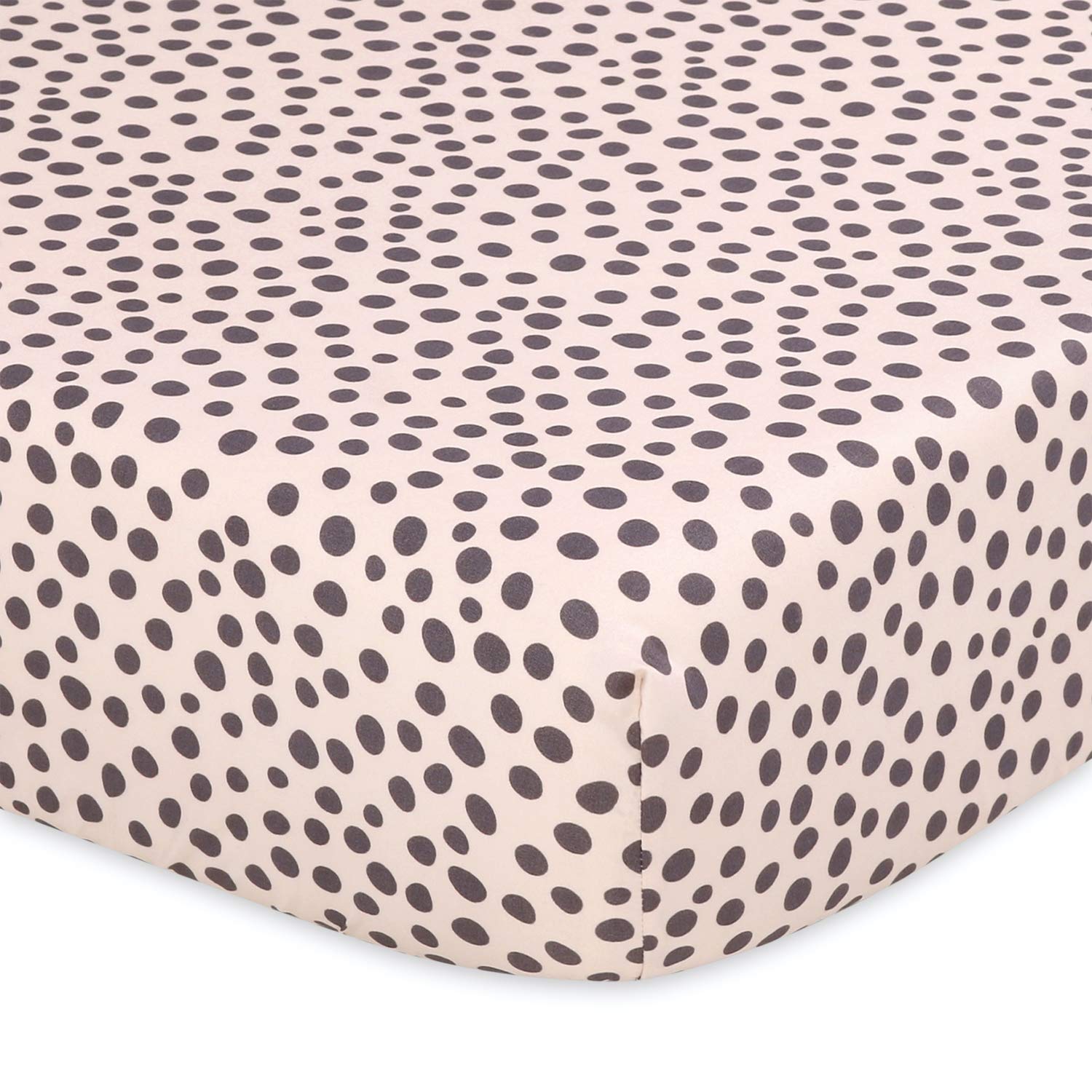 The Peanutshell Fitted Crib Sheet Set for Baby Girls, 2 Pack in Animal Print