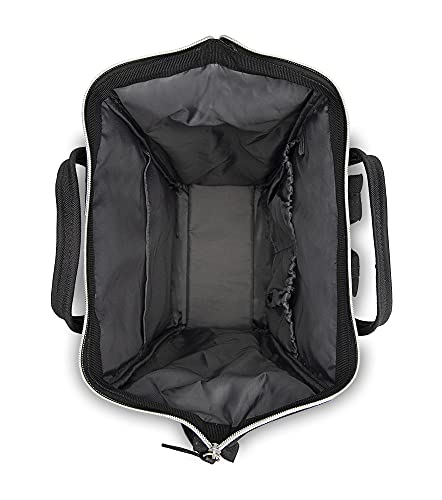 Bananafish Diaper Bag - Multi-Function Design Nappy Bag for Baby Care or Travel - Carry or Wear as Backpack - Large Capacity in Trendy, Stylish Design, Black/Grey, one Size