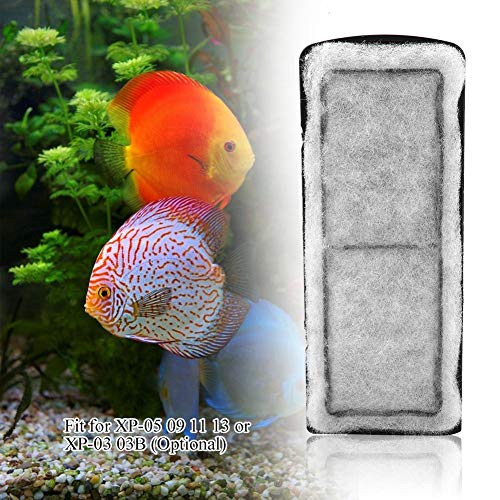 Aquarium Filter Replacement, Tropical Cartridge High Efficient Fish Tank Filter , for Activated Carbon Filter Cartridges for(XP-05 09 11 13 Replacement Cotton)