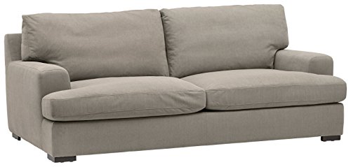 Amazon Brand – Stone & Beam Lauren Down-Filled Oversized Sofa Couch, 89"W, Slate