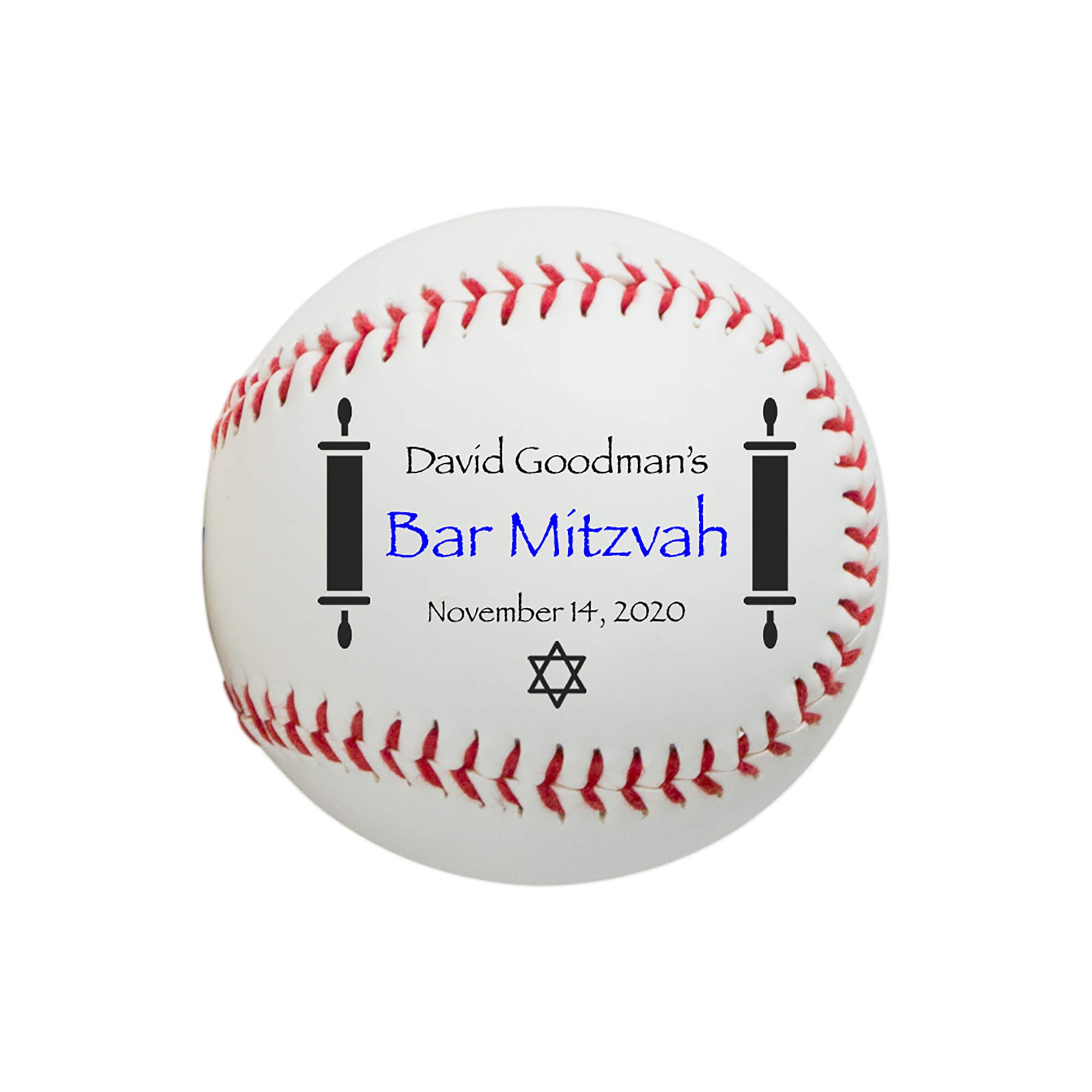 Bar Mitzvah, Bat Mitzvah Personalized Baseball, Bar Bat Mitzvah Keepsake (Bar Mitzvah Baseball)