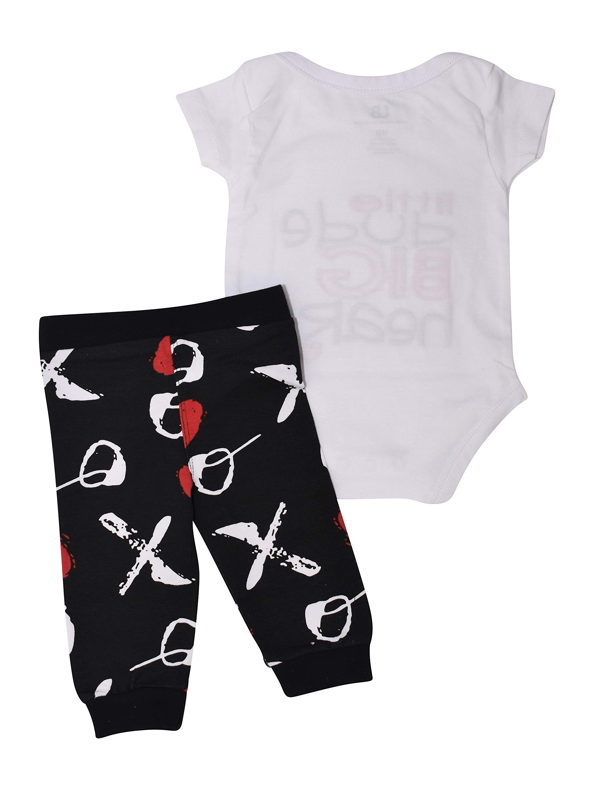 Unique Baby Boys Valentine's Day Bodysuit with XO Pants Clothing Set (18m)
