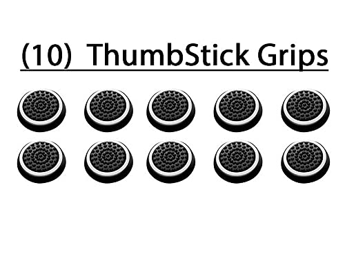 5 Pairs 10 Pcs Silicone Cap Joystick Thumb Grip Protect Cover for Ps3 Ps4 Ps5 Xbox 360 Xbox One Xbox Series X Wii U NSwitch Pro Controllers Game Controllers