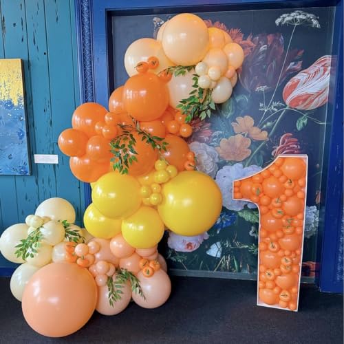132pcs 5inch Orange Balloons Small Latex Balloons for Birthday Party Decorations